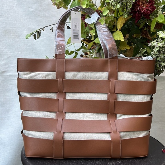 French Connection | Bags | French Connection Eden Caged Leather Shopper ...